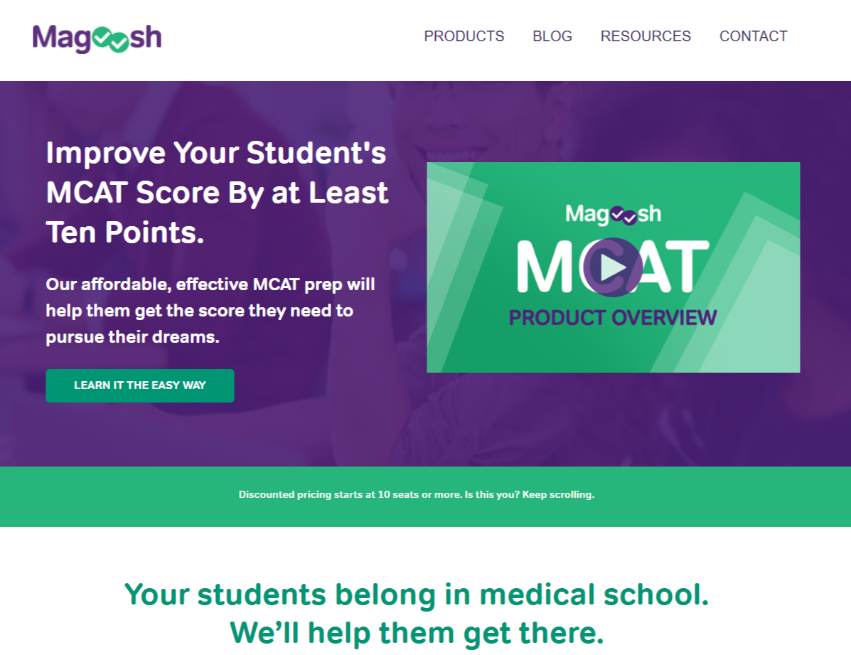 Magoosh Test Prep Products